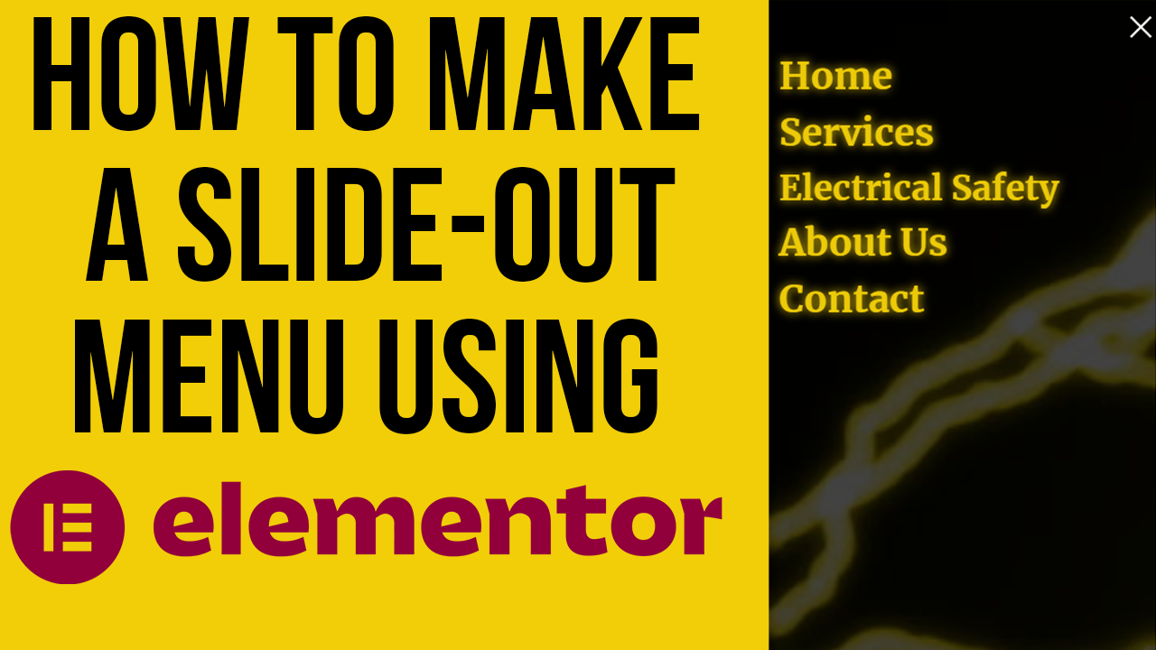 How To Make A Slide-Out Menu Using Elementor | Lucrative Dreams